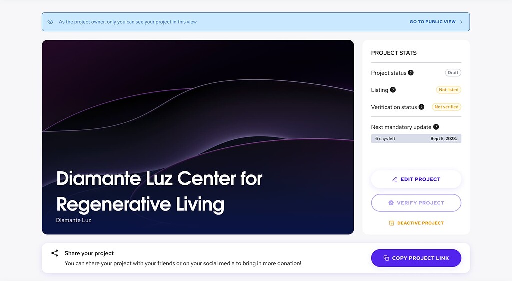 Revamping The projects experience for project owners - Giveth Proposals ...